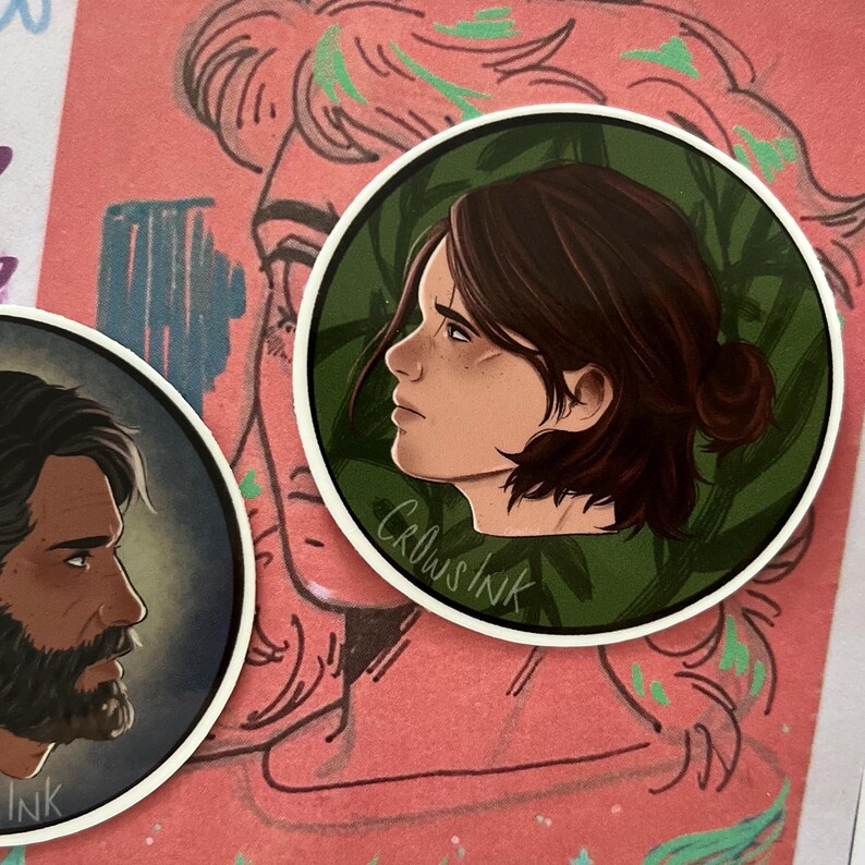 Joel and Ellie Stickers - Etsy
