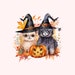 Watercolor Halloween Farm Animals Collection Clipart 57 PNG Halloween ...
