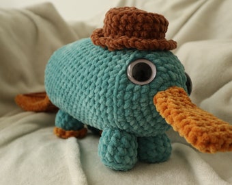Crochet Perry the Platypus Pattern - Etsy