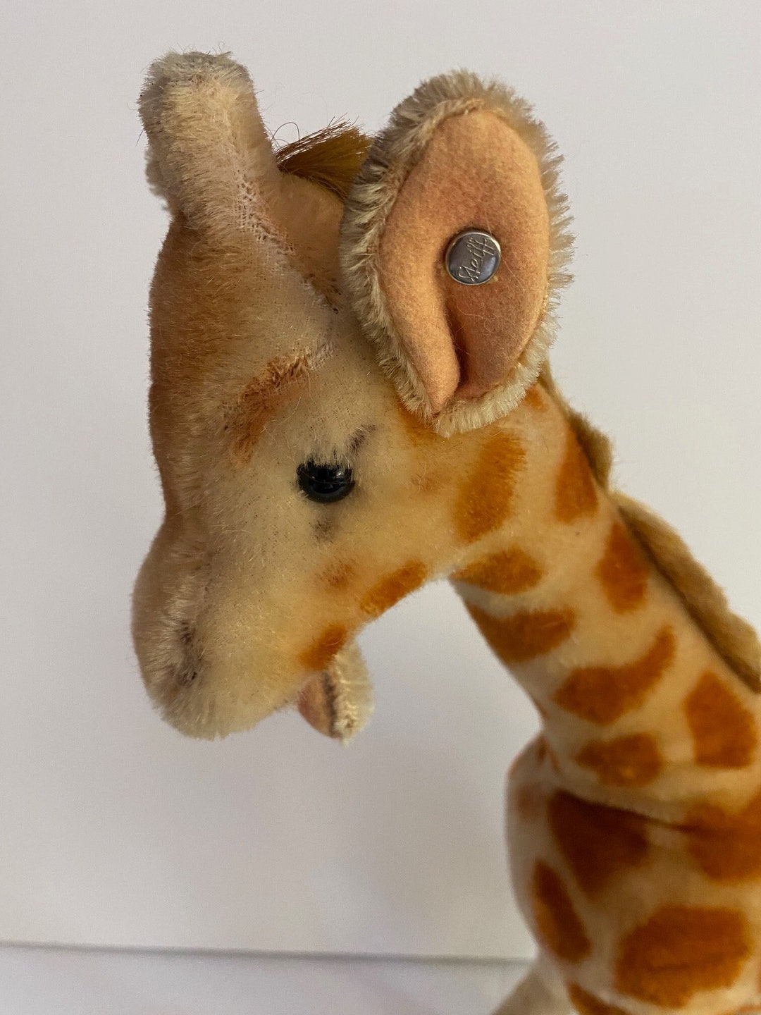 Steiff 1960's Linda Giraffe - Open Mouth - With Button - Etsy