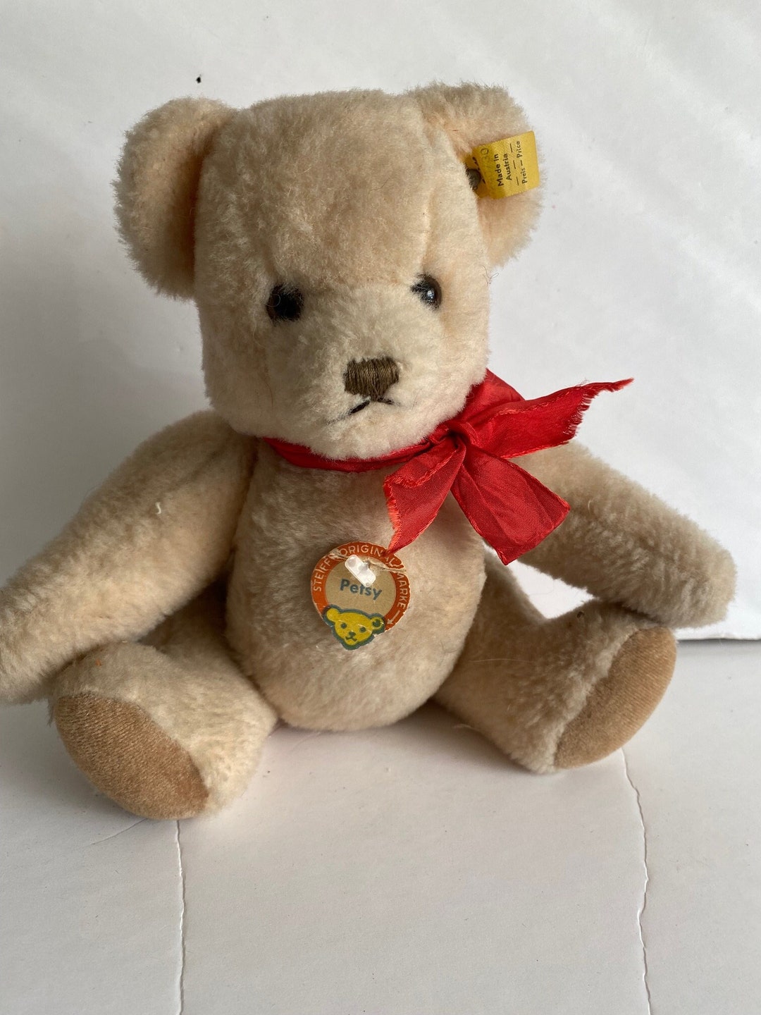 Steiff Teddy Bear -petsy With Chest Tag and Id - Etsy