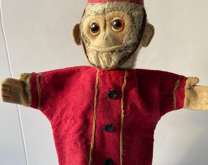 Early 1920's 1930's Schuco Bellhop Monkey Puppet - Made in Germany - Etsy