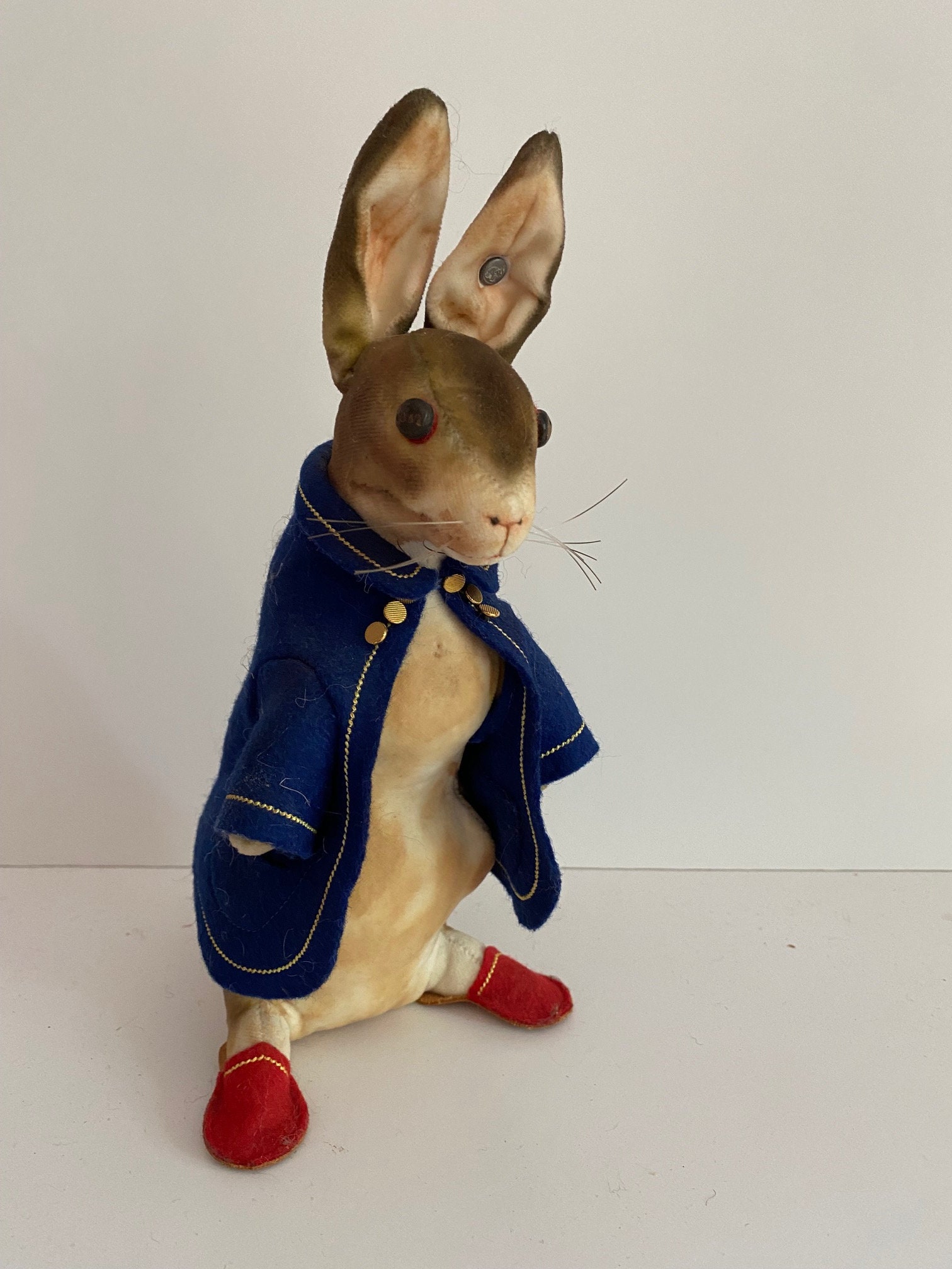 Steiff Peter Rabbit / Velveteen Rabbit With Button - Etsy