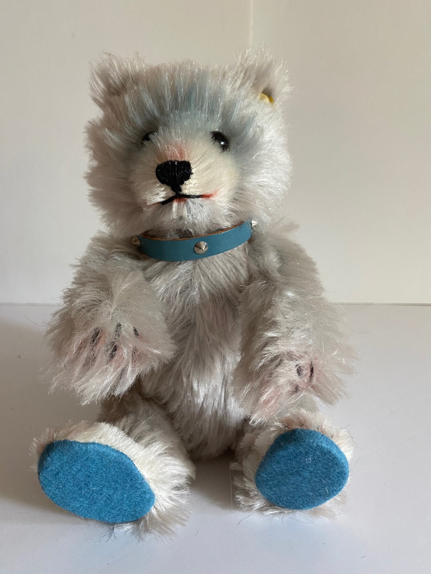 Steiff Teddy Baby Blue Pale Blue Color With Blue Felt Pads - Etsy