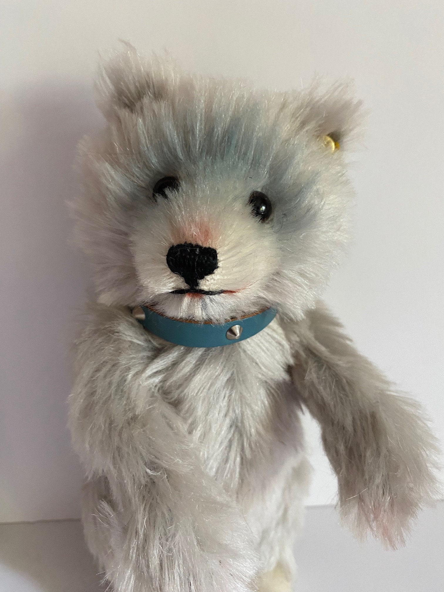 Steiff Teddy Baby Blue - Pale Blue Color With Blue Felt Pads - Etsy