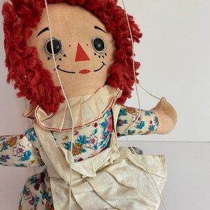 Vintage " RAGGEDY ANN " Marionette / Puppet Knickerbocker 1973 Puppet ...