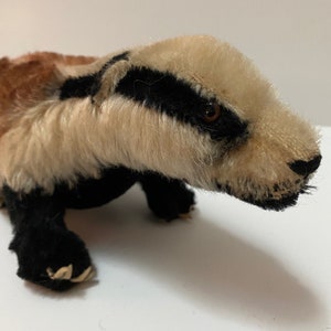 Vintage STEIFF DIGGY Mohair BADGER ~ Rare Steiff Plush 1963-1964 ...