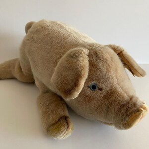 Steiff Oversize Blue Eyed Pig With Tag and Button - Made in Germany - Etsy