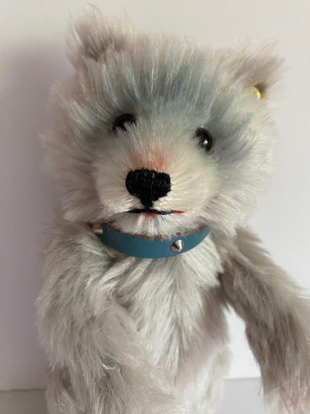 Steiff Teddy Baby Blue - Pale Blue Color With Blue Felt Pads - Etsy