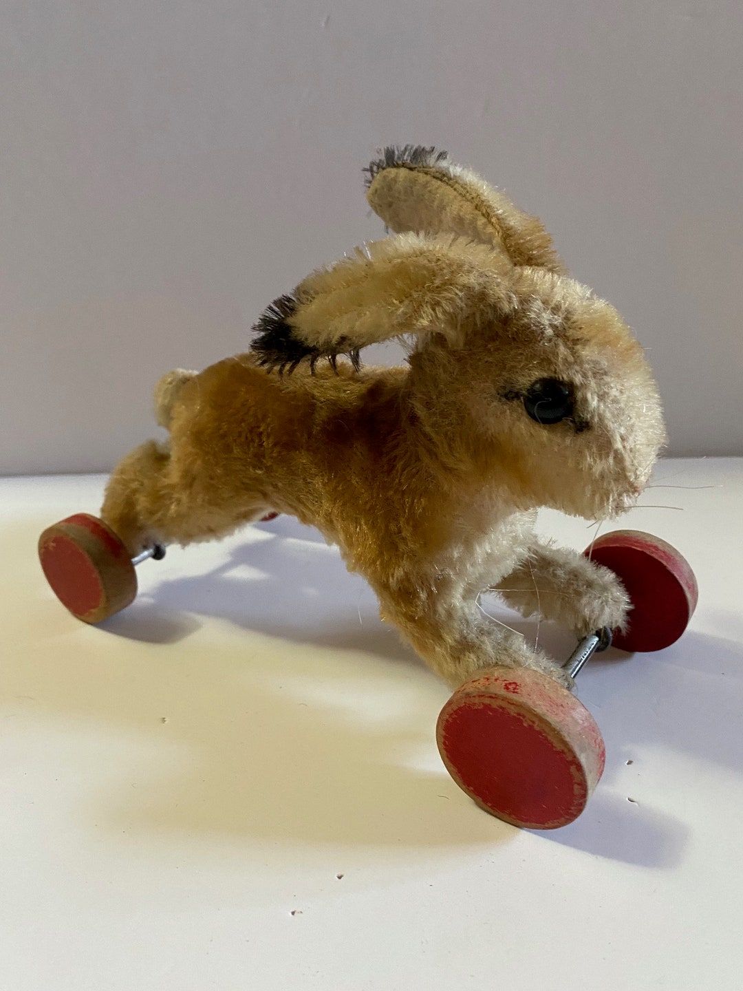 Steiff 1950's Rabbit on Eccentric Wheels - Made in Germany - Etsy