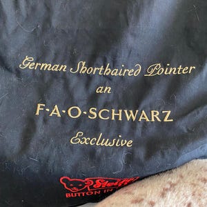 Steiff AKC Dog Plush German Shorthaired Pointer FAO Schwarz Realistic ...