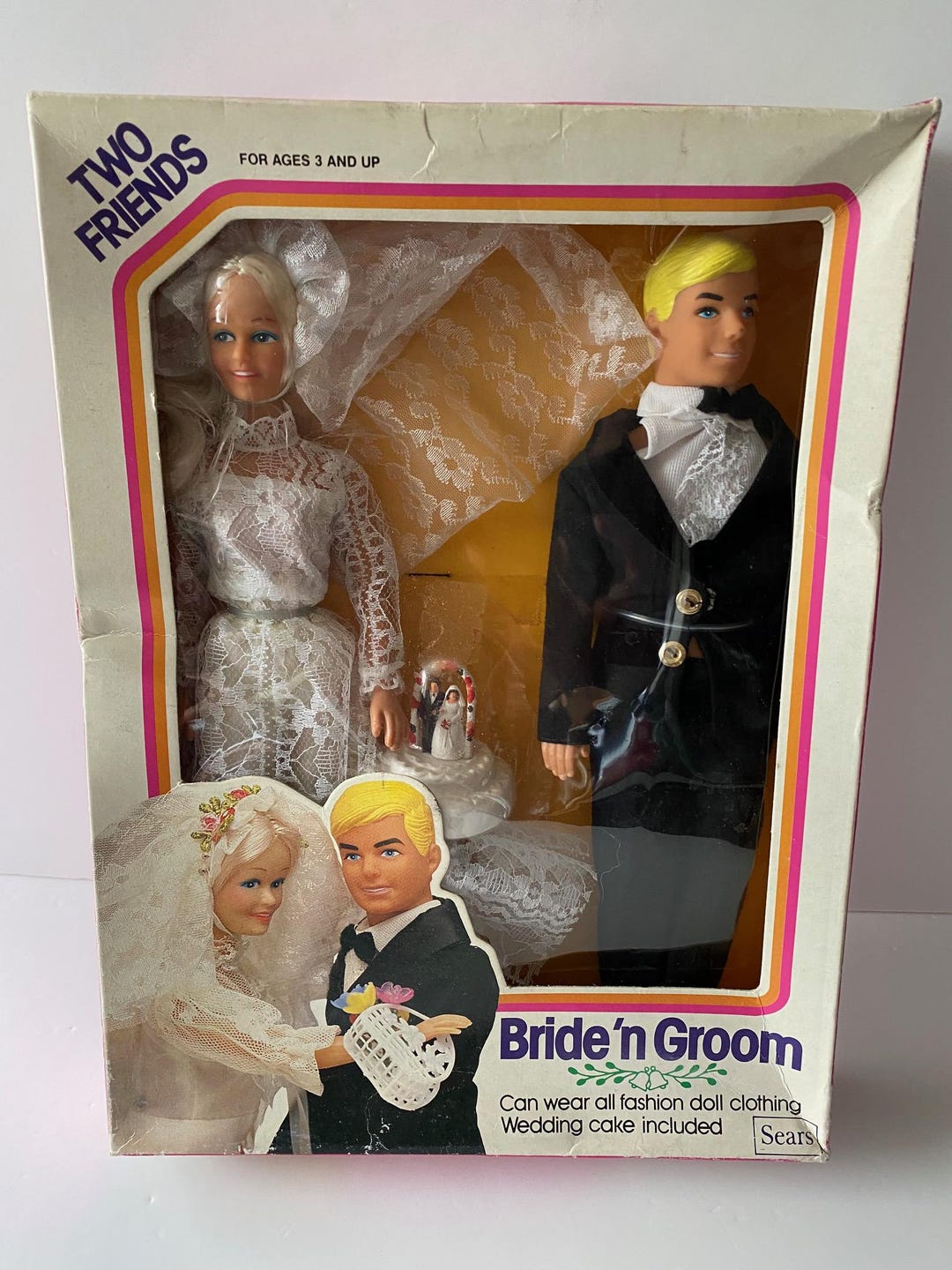 Vintage SEARS Bride ‘n Groom Fashion Dolls Set From Two Friends Line ...
