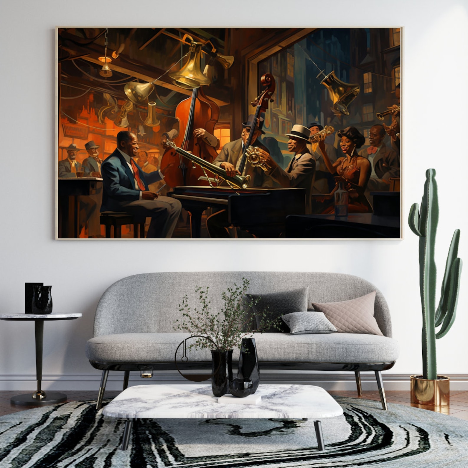 Rhythms of the Night: 1920s Jazz Club Art Wall Art Printable Wall Art ...