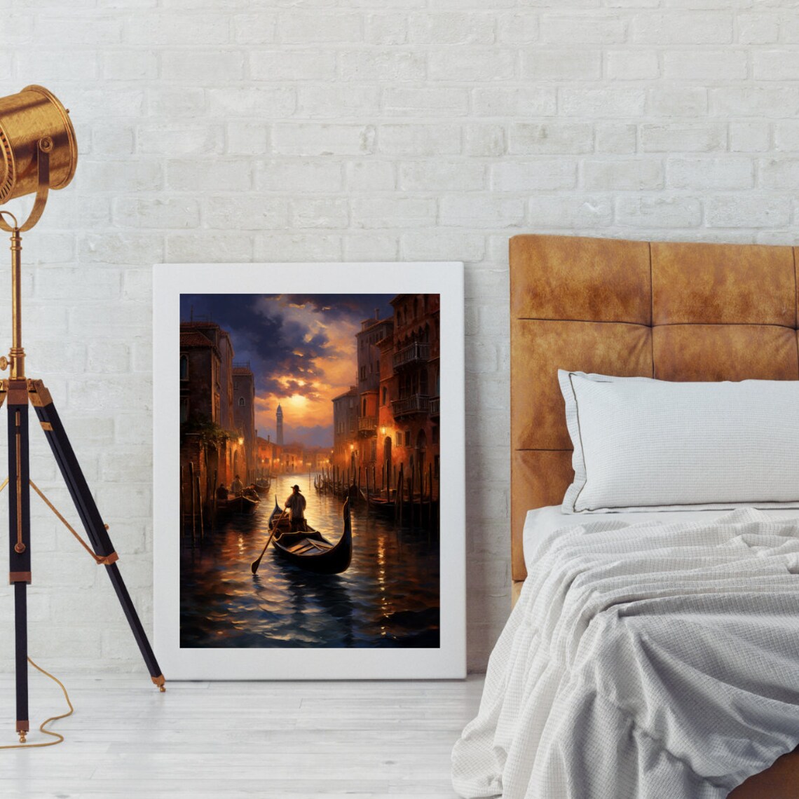 Dusky Waters: Love in a Venetian Gondola Wall Art Printable Wall Art Trendy Wall Art - Etsy