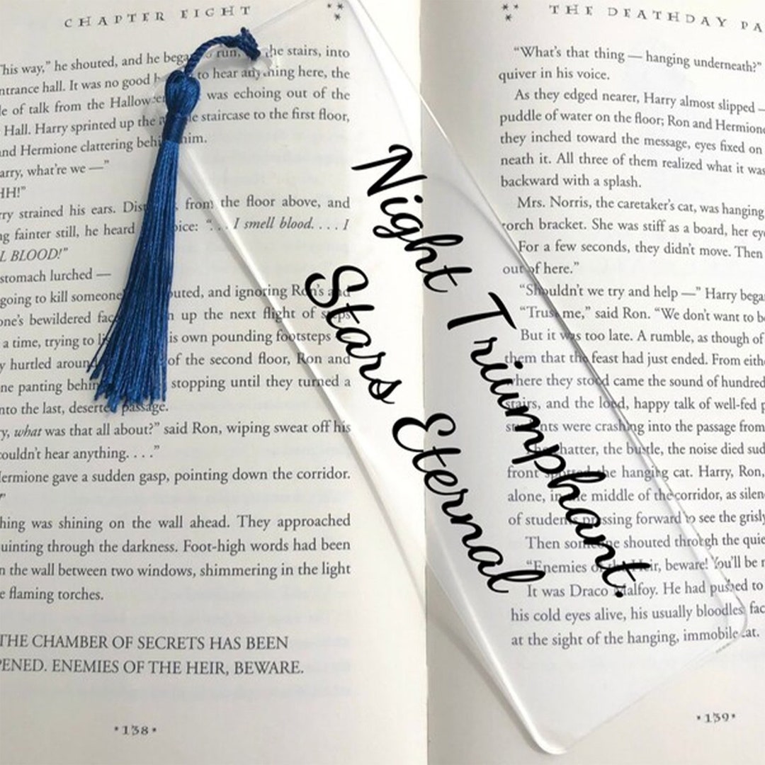 Personalized Bookmarks Acrylic Transparent Bookmarks - Etsy