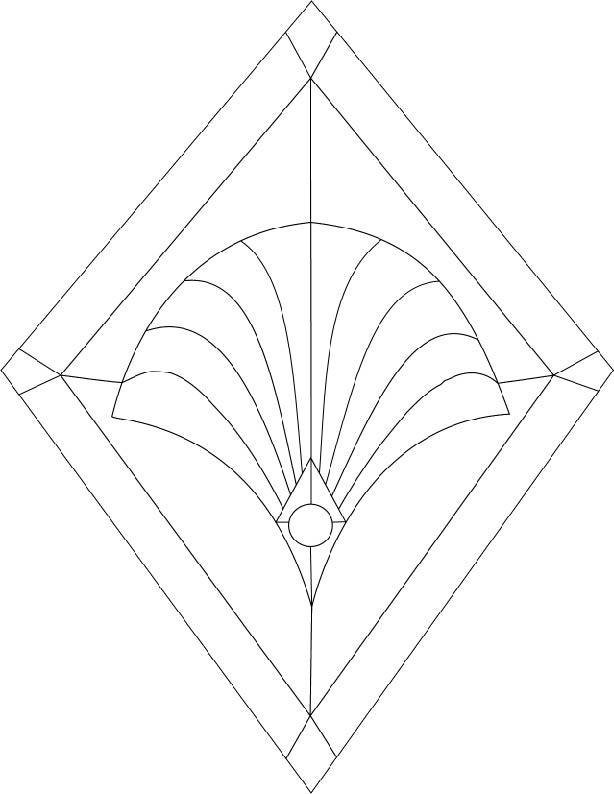 Vintage Fan Stained Glass Pattern - Digital Download - Etsy