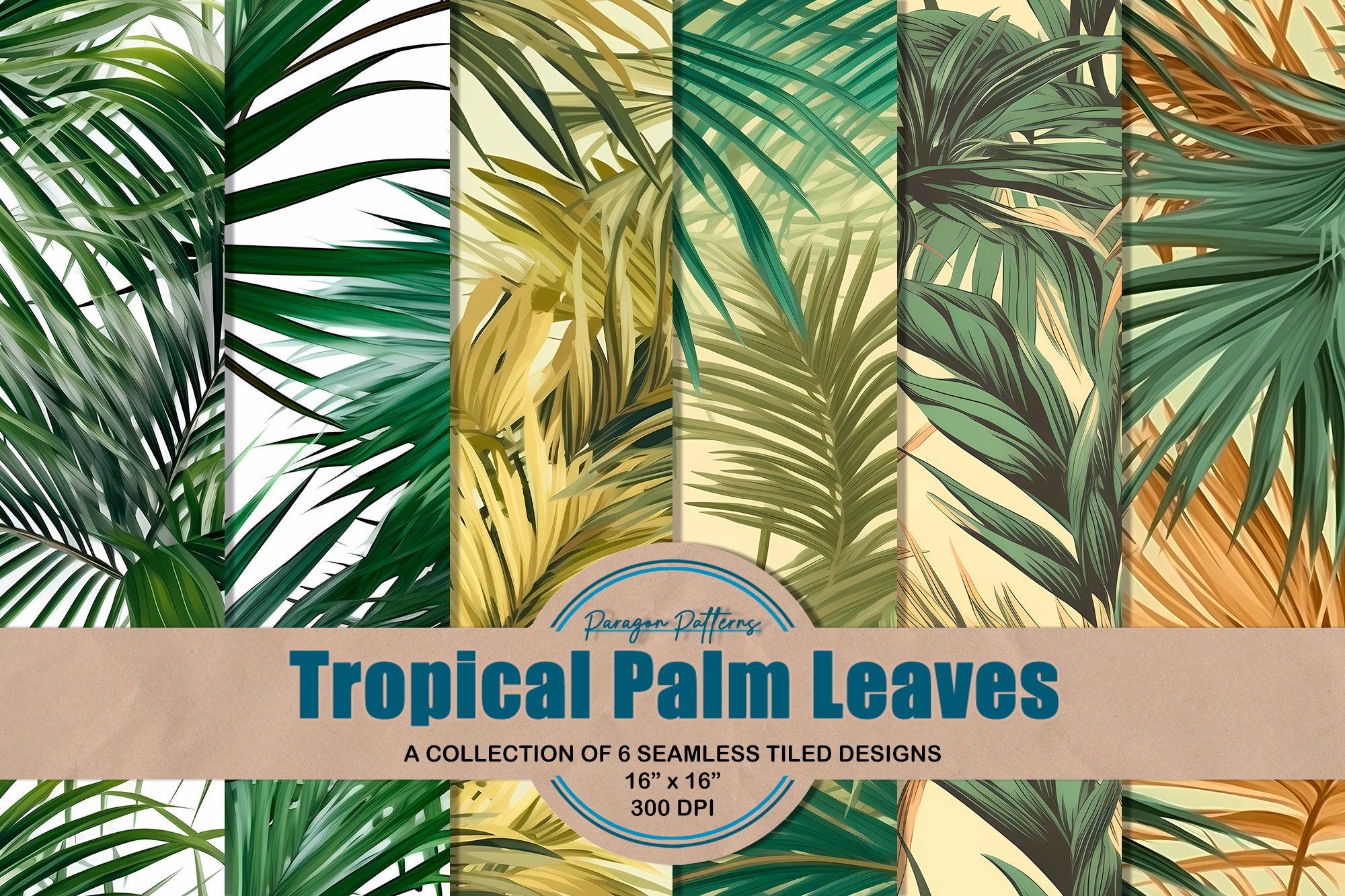 Palm Tree Leaves Pattern