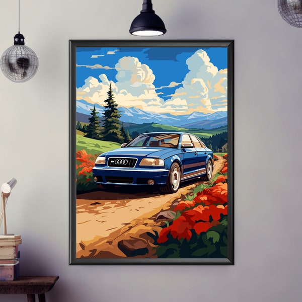 Vintage Audi Poster - Etsy