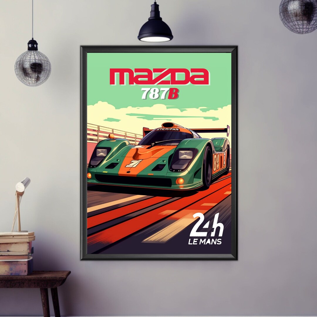 Mazda 787B Print Mazda 787B Poster Auto Print Auto Kunst - Etsy Österreich