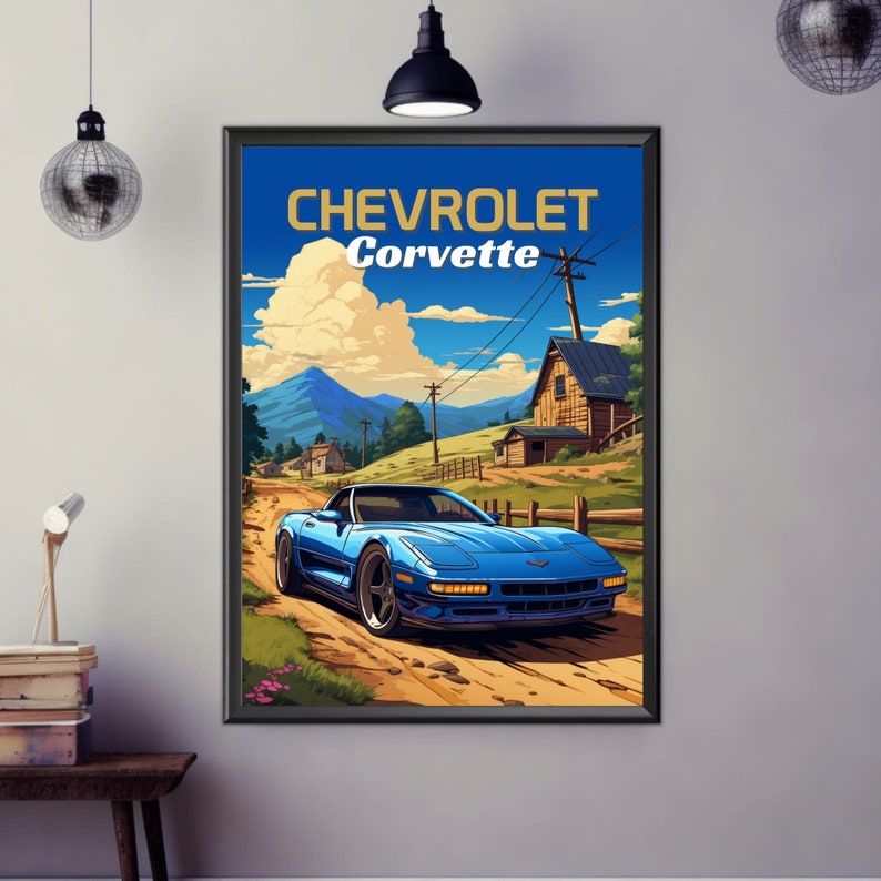 Chevrolet Corvette C5 Poster 2000er Jahre Auto Druck - Etsy.de