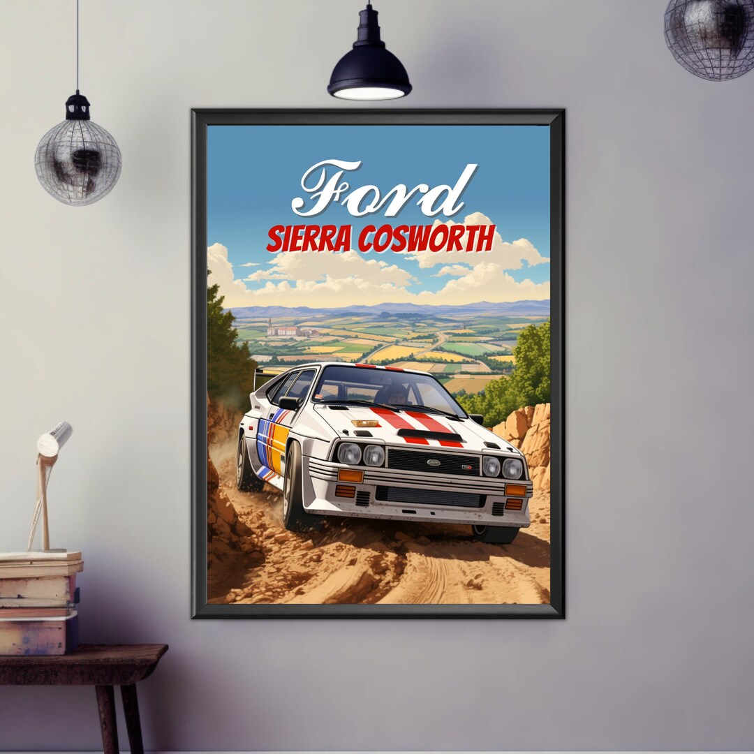 Ford Sierra Cosworth Print 1980s Car Print Ford Sierra - Etsy UK