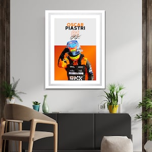 Oscar Piastri Print, F1 Poster, Oscar Piastri Poster, F1 Print, Car Art ...