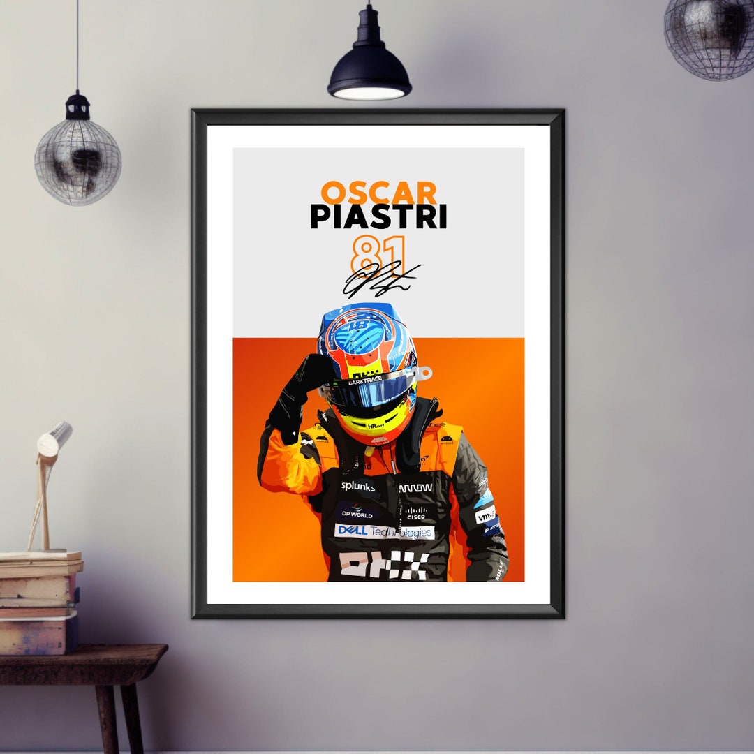 Oscar Piastri Print, F1 Poster, Oscar Piastri Poster, F1 Print, Car Art ...