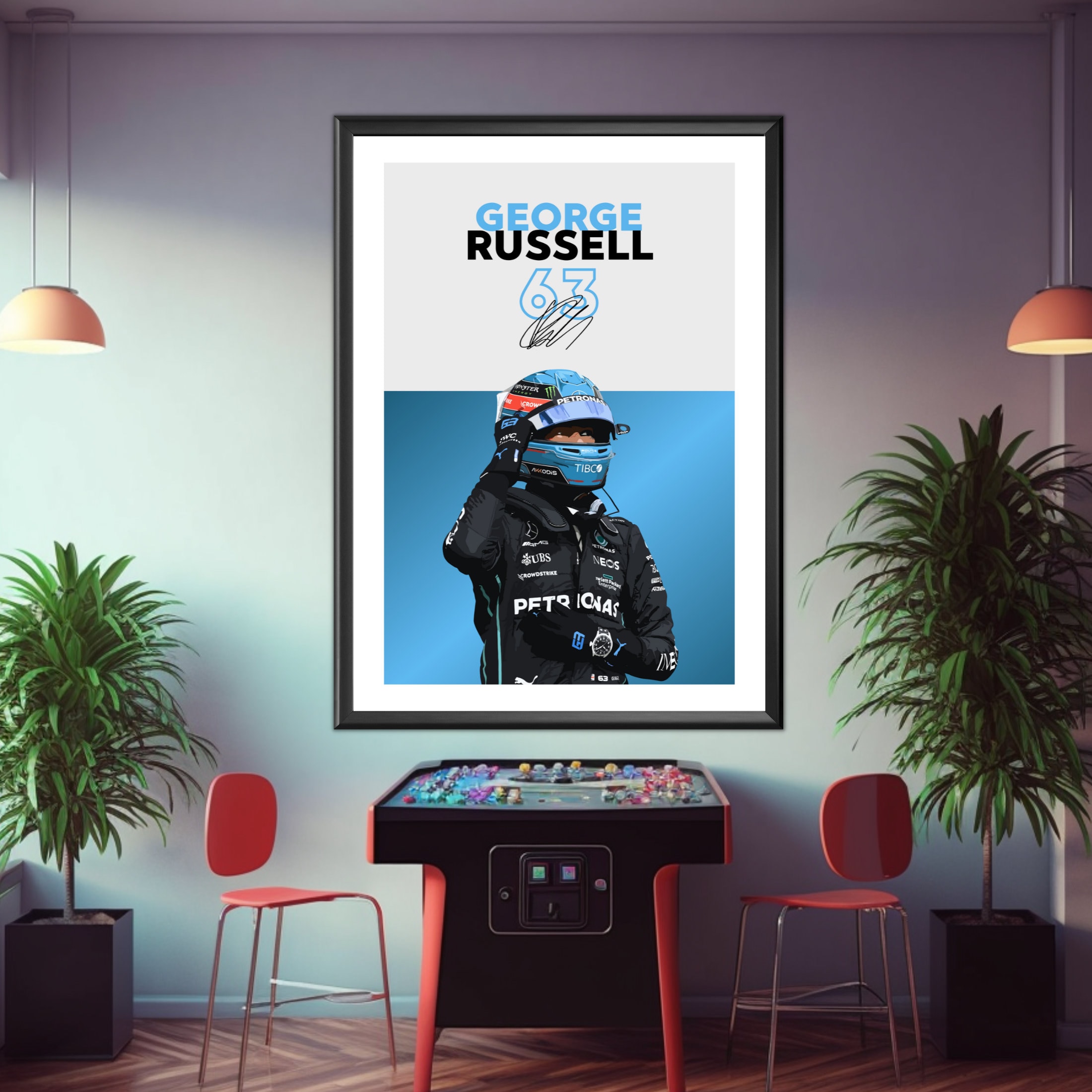 George Russell Poster F1 Print George Russell Print F1 - Etsy UK