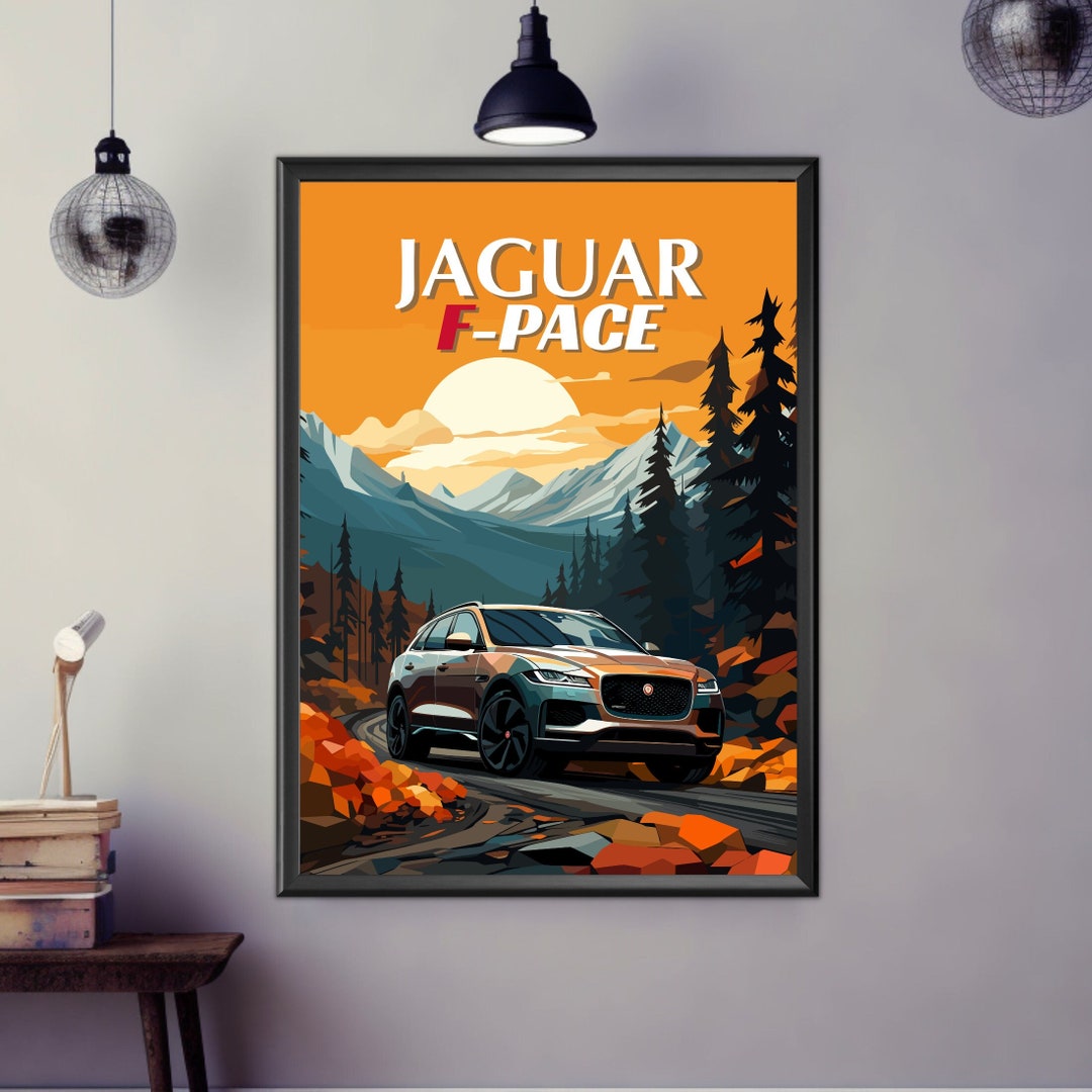 Jaguar F-pace Print 2010s Car SUV Print Jaguar F-pace - Etsy