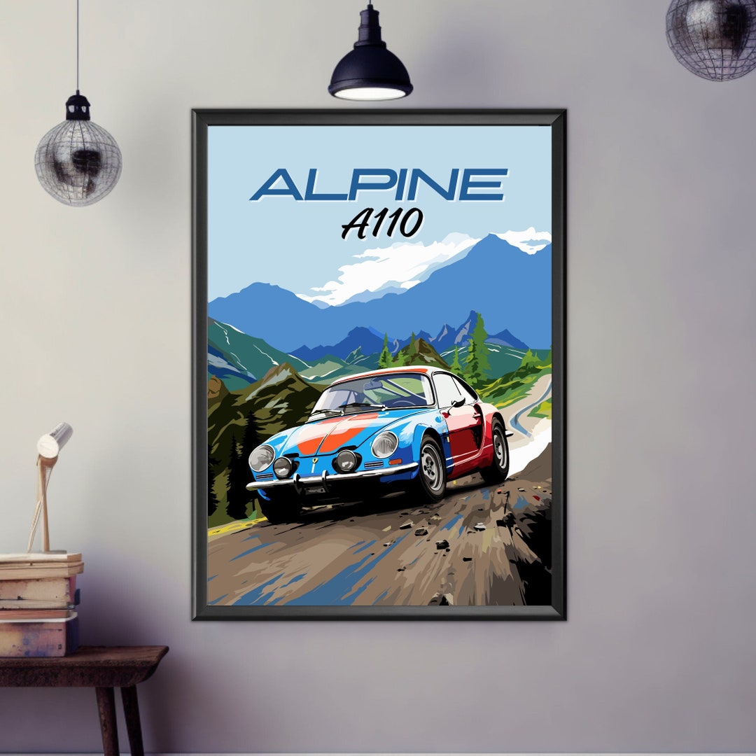 Affiche Alpine A110 impression voiture vintage impression - Etsy France