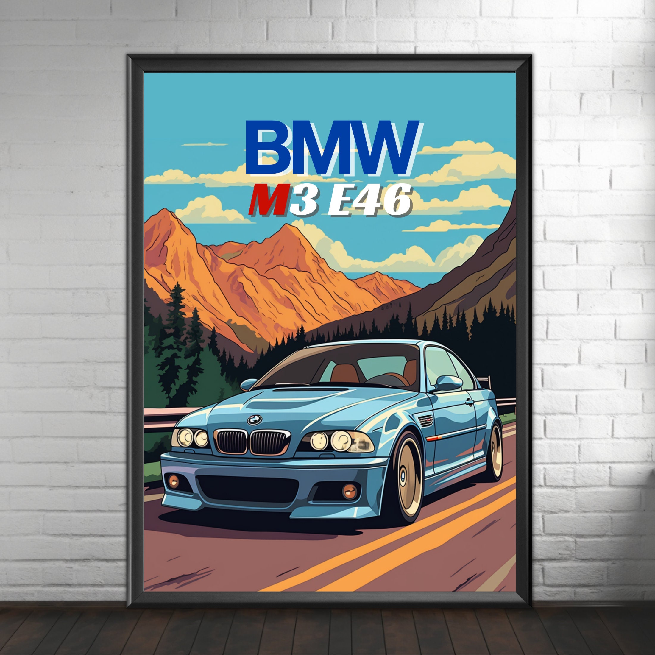 BMW M3 E46 Poster BMW M3 E46 Print 2000s Car Vintage Car - Etsy Canada