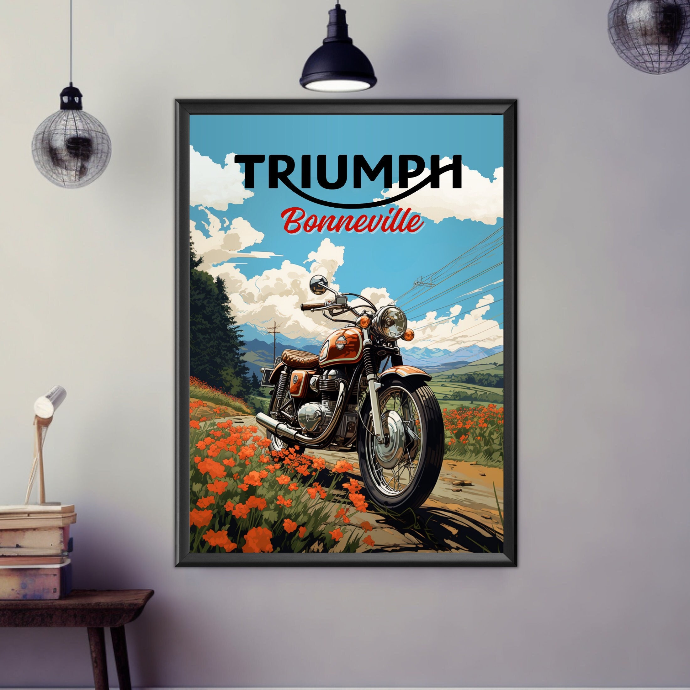 Triumph Motorcycle Posters And Signs