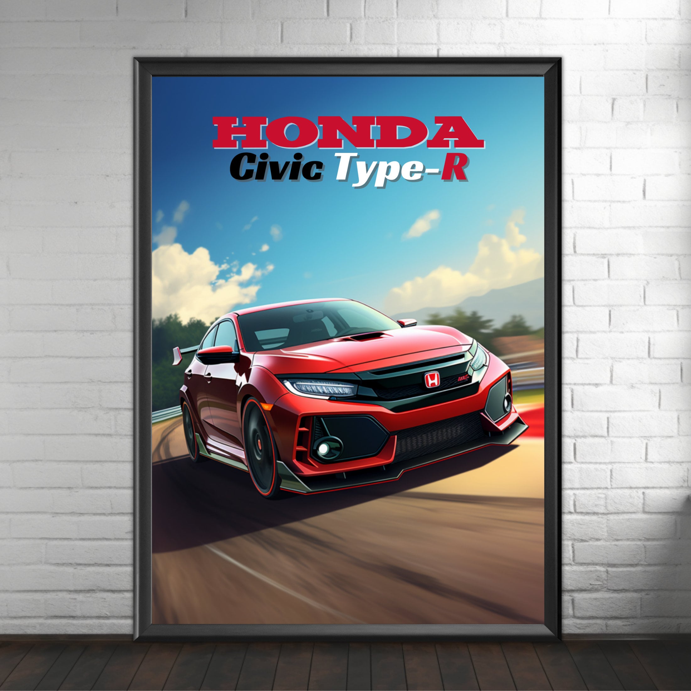 Honda Civic Type-r Poster Honda Civic Type-r Print 2020s Car - Etsy ...