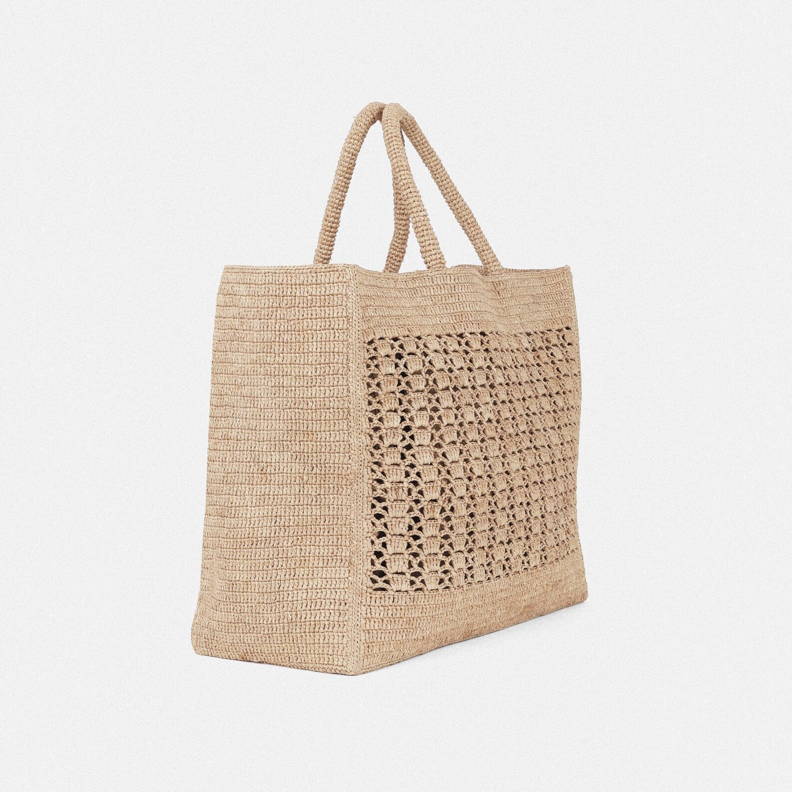 Large Boho Raffia Tote JANE - Etsy