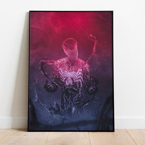 Symbiote Spider Man Poster - Etsy
