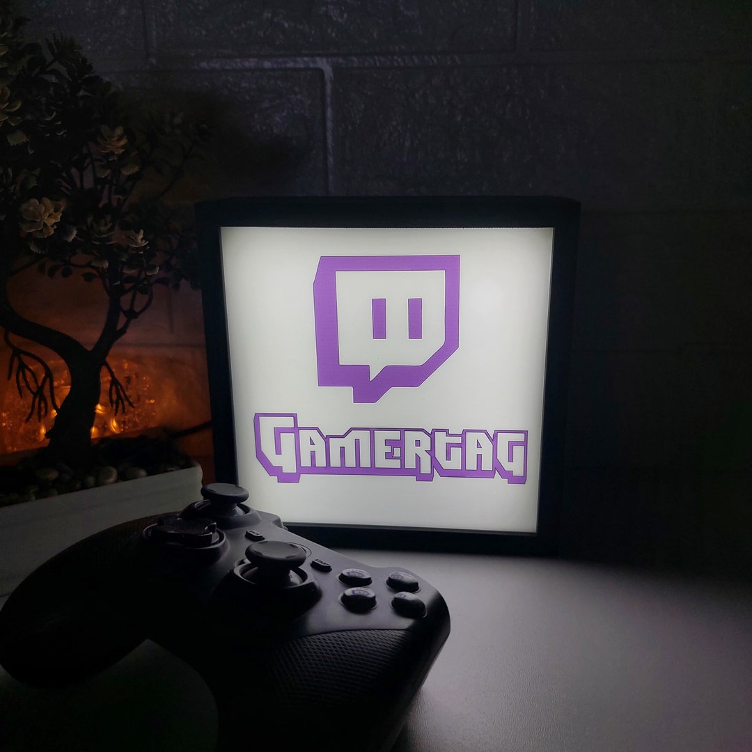 Social Media Sign Channel Name Light Box , Customizable Light Box ...