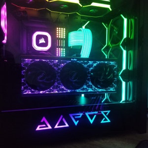 Personalized Gaming Computer RGB Plate,gaming Pc Mods, Custom Pc RGB ...