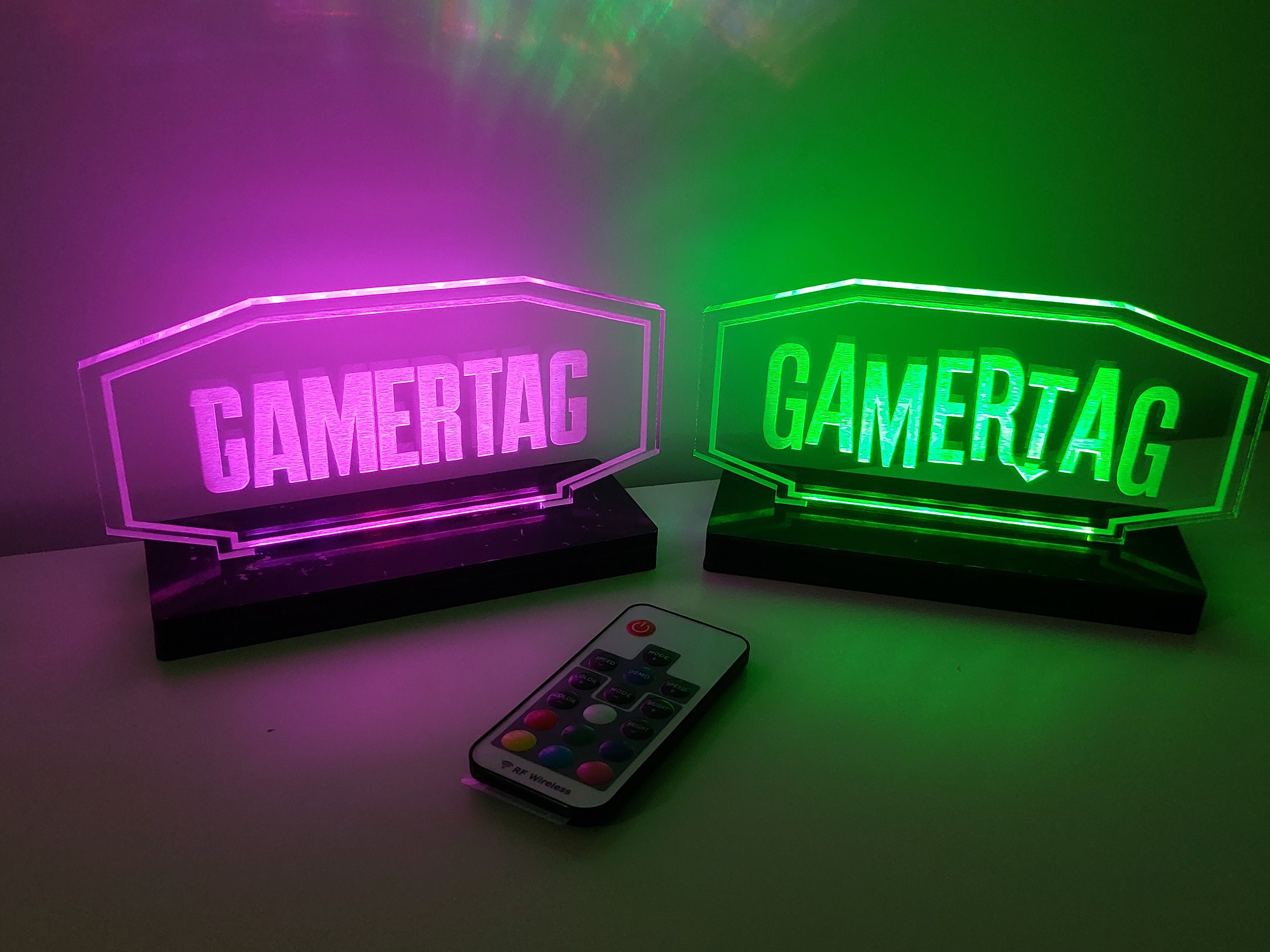 Personalized Gamertag Light Sign,custom Gamer Tag Sign,personalized ...