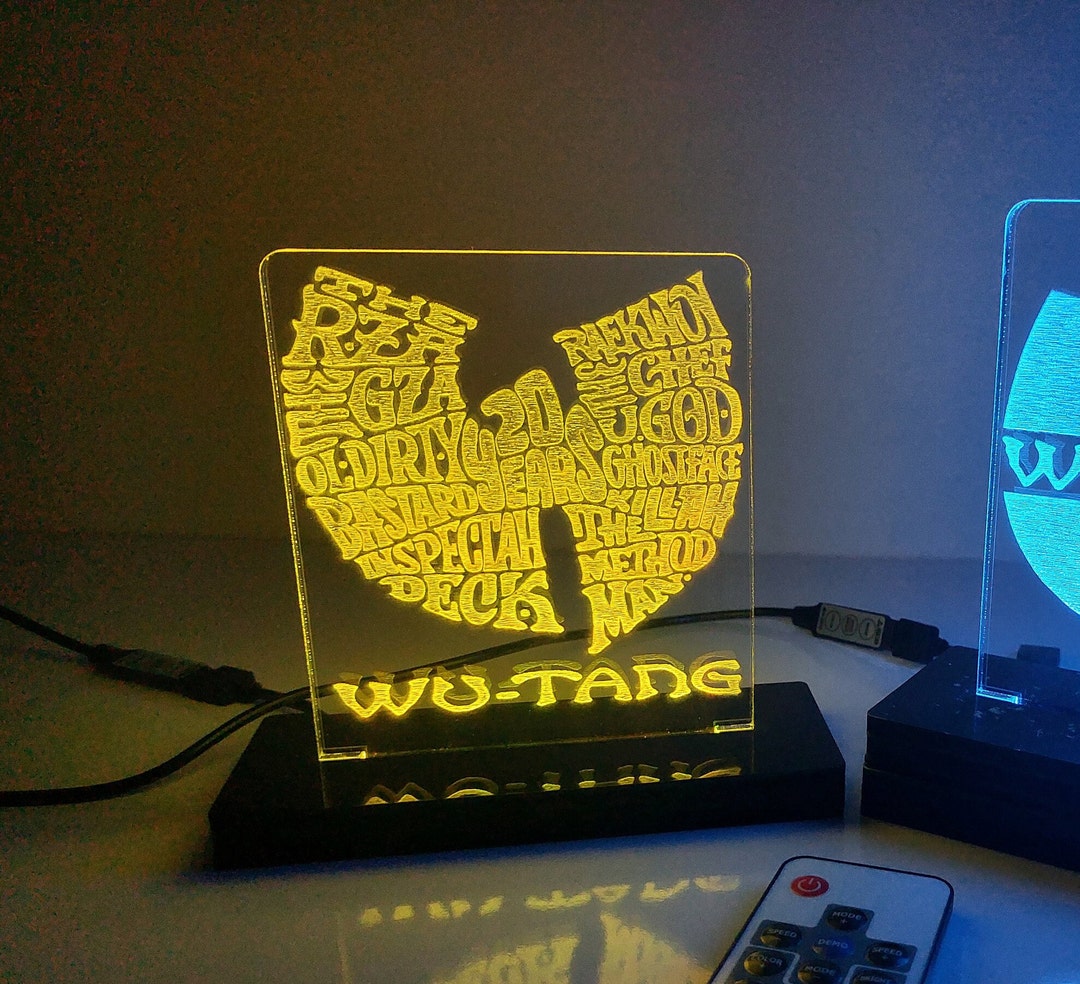 Wu Tang Clan Logolighted Wu Tang Signwu Tang Led Signhip - Etsy