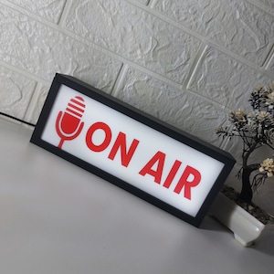 Live Broadcast on Air Light Box,on AIR Sign Light,live Broadcast Sign ...