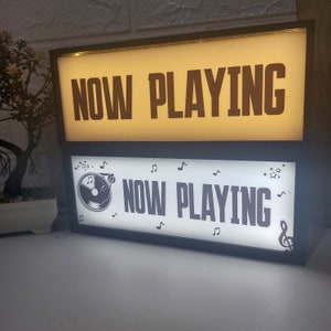 Now Playıng Vinyl Record Stand, Record Holder, Now Playıng Light Box ...