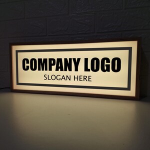 Custom Business Logo Light Box,personalized Wooden Light Box,company ...