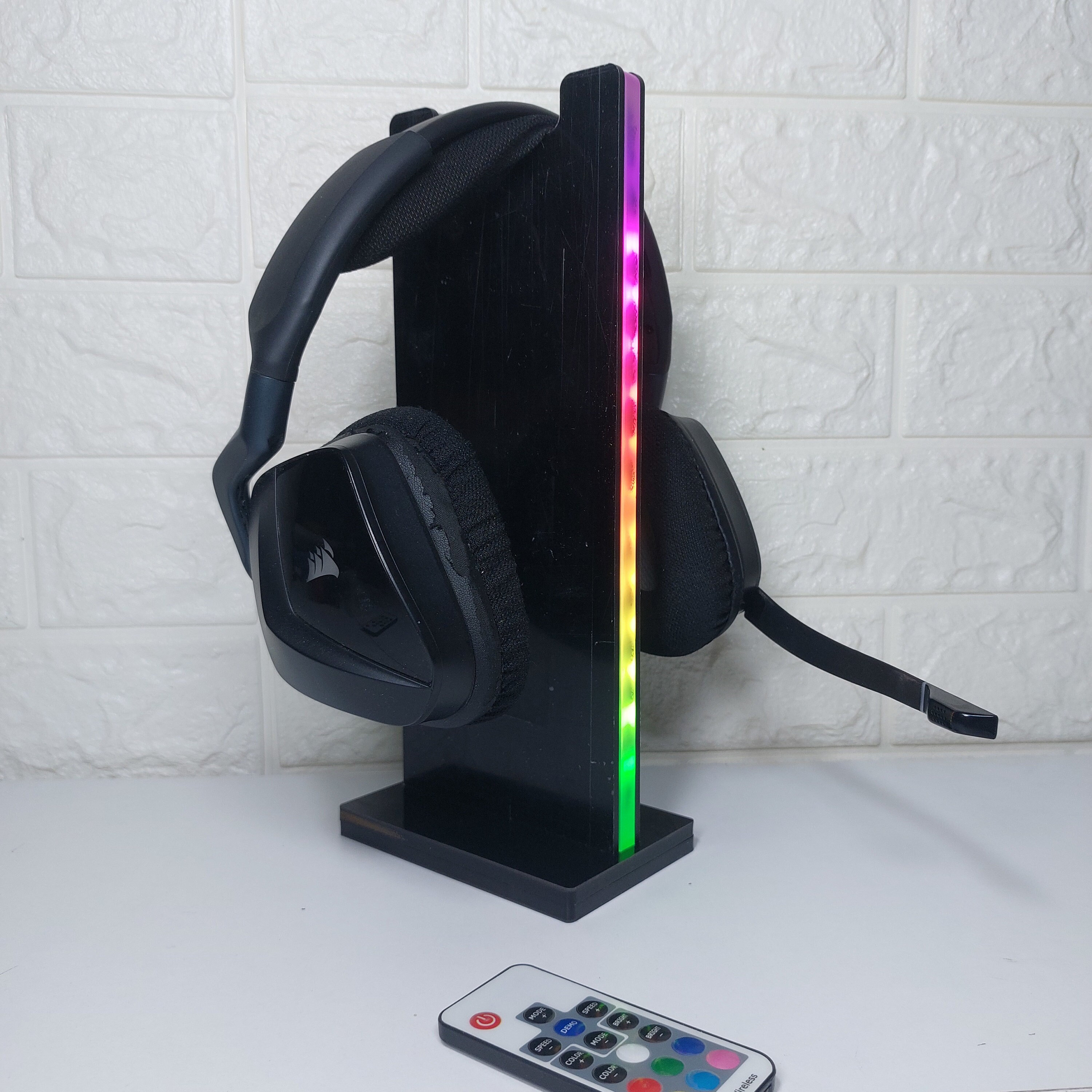 Acrylic RGB Lighted Headphone Stand Gaming Headphone Stand - Etsy