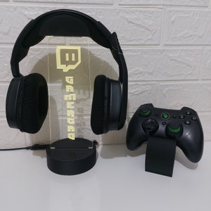 Personalized Headset and Gamepad Stand, GAMERTAG Headset Stand, Custom ...