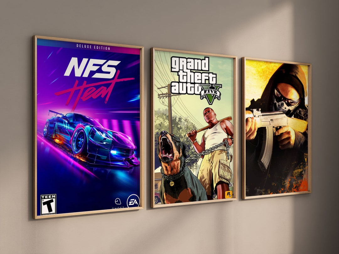 Custom Wooden Frame Video Game Posters - Handcrafted Gaming Wall Art ...