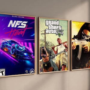 Custom Wooden Frame Video Game Posters - Handcrafted Gaming Wall Art ...