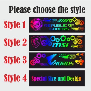 Personalized Gaming Computer RGB Plate,gaming Pc Mods, Custom Pc RGB ...