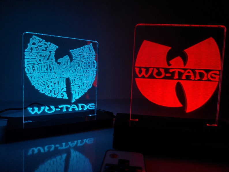 Wu Tang Clan Logolighted Wu Tang Signwu Tang Led Signhip - Etsy