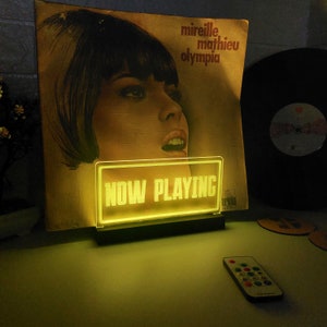 Now Playıng Vinyl Record Stand, Record Holder,now Playıng Light Box ...