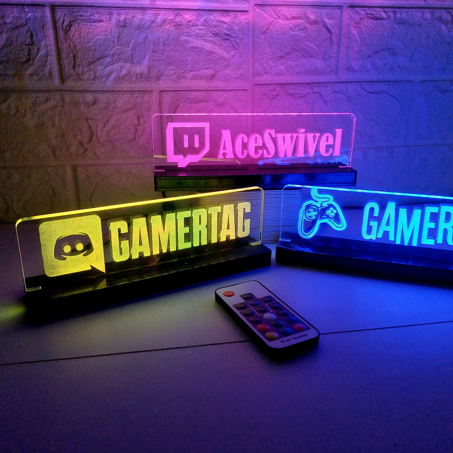 Custom Gamertag LED Light,personalized RGB Gaming Sign,streamer Light ...